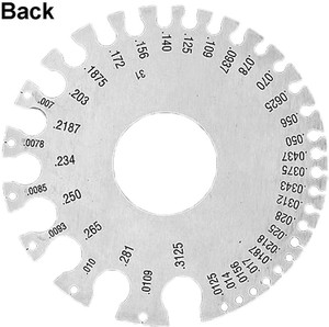 AS TOOL CENTER Steel round wire measuring measure gauge millimetres ...