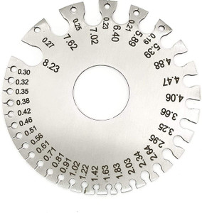 shivam electro Round AWG SWG Wire Thickness Gauge Diameter Tool 0~36 ...