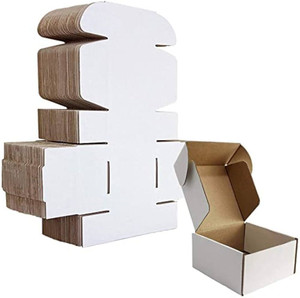 K K Industrial Self-Locking Box Cardboard 7X6X1.75 Inch (pack of 50 ...