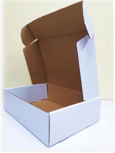 MALANI STORES Self-Locking Box Cardboard 3ply Self locking white box ...