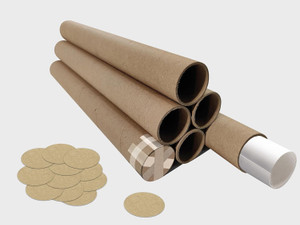 WallDesign Corrugated Cardboard Cardboard Tube for Shipping, Packing ...