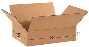 SecureShip Corrugated Cardboard 3 Ply 8 x 5 x 2 Inches Corrugated ...