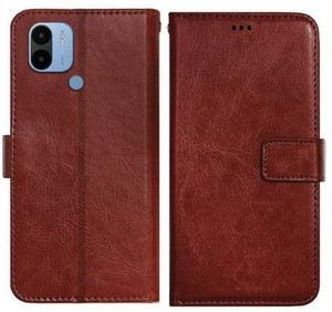 CaseDeal Back Cover for Poco C50, MZB0D3DIN Premium Leather Finish ...