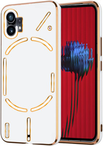 VAPRIF Back Cover for Nothing Phone (1), Golden Line, Premium Soft ...