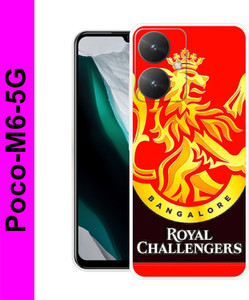 MD CASES ZONE Back Cover for Poco M6 5G/MZB0G4CIN RCB Logo, Royal ...