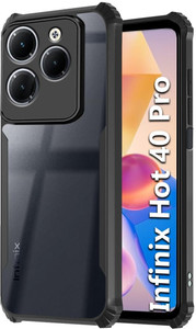 VAPRIF Back Cover for Infinix Hot 40 Pro, Transparent Hybrid Hard PC ...