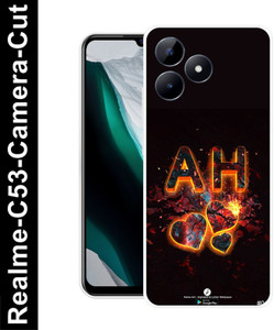 ANGELSKY Back Cover for Realme Narzo N55, AH NAME, AH LOVE, AH ALPHABET ...