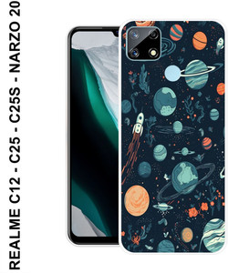 MOBECARE Back Cover for REALME C12 SPACE, UNIQUE, PATTERNS, VALOR ...