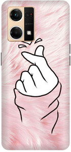 JUGGA Back Cover for OPPO F21 Pro 4G, CPH2363, GIRL, HEART, PINK, HAND ...