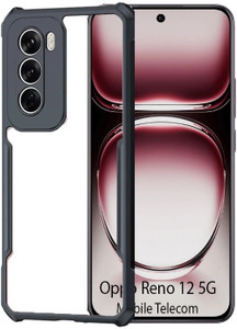 S-Softline Back Cover for Oppo Reno 12 5G, Transparent Soft Silicon TPU ...