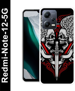 MD CASES ZONE Back Cover for Redmi Note 12 5G/MZB0E1QIN skull, skull ...