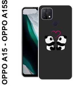 MOBECARE Back Cover for OPPO A15 LOVE, PANDA, CUTE, HEART, COOL, UNIQUE ...