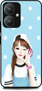 WallCraft Back Cover for Redmi 13C 5G (GIRL, ANIME, PINK, LOVELY GIRL ...