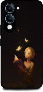 WallCraft Back Cover for Vivo T4 Lite 5G (GIRL, ANIME, PINK, LOVELY ...