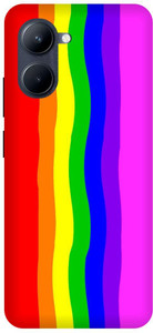 Voleano Back Cover for Realme C33, RMX3627, RAINBOW COLOURFULL ...