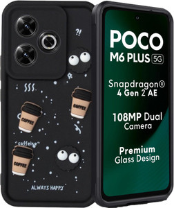 MOBIDEER Back Cover for Poco M6 Plus 5G, Redmi 13 5G, 3D Cartoon Coffee ...