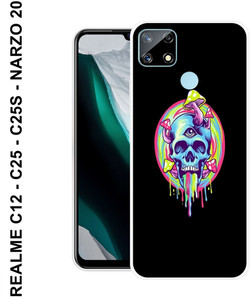 MOBECARE Back Cover for REALME C25 SKELETON, FACE, COOL, UNIQUE ...