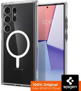 Spigen Ultra Hybrid Metal Ring MagFit Back Cover for Galaxy S24 Ultra ...