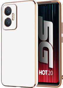VAPRIF Back Cover for Infinix Hot 20 5G, Golden Line, Premium Soft ...