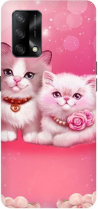COVERJET Back Cover for Oppo F19-LITTLE- CUTE- CATS- KITTIES- COUPLE ...