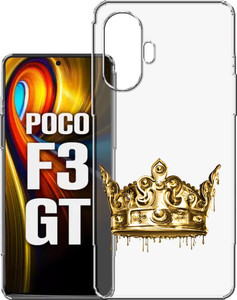HANIRY Back Cover for POCO F3 GT 5G / MZB09C5IN | GOLDEN CROWN ...