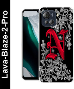 SARTOOLIYA Back Cover for Lava Blaze 2 Pro, N NAME, N LOVE, N ALPHABET ...