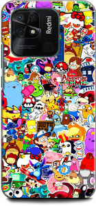 INDICRAFT Back Cover for REDMI 10 Power ABSTRACT CARTOON ART, MESS ...