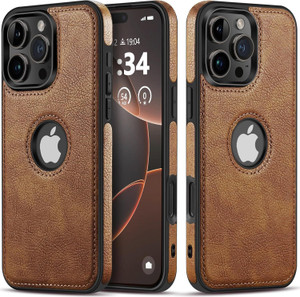 likgus Back Cover for Apple iPhone 16 Pro Max, Luxury Leather Shock ...