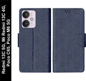 SBMS Flip Cover for Mi Redmi 13C 5G / Mi Redmi 13C 4G / Poco C65 / Poco ...