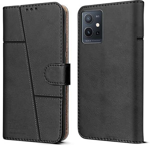 HUMALIEN Flip Cover for Vivo Y75 (5G) | Magnetic Lock | Wallet Slot ...