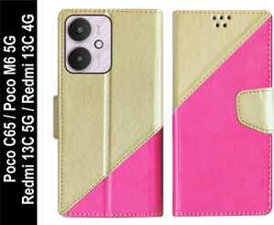 SBMS Flip Cover for Mi Redmi 13C 5G / Mi Redmi 13C 4G / Poco C65 / Poco ...