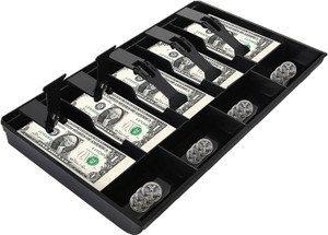 SKGREEN Money Tray Cash Register Drawer 5 Bills 4 Coins Compartments ...