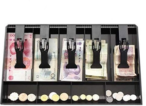 kangara PLASTIC CASHIER CASH DRAWER 5 BILLS CLIP AND 4 COINS TRAY Cash ...