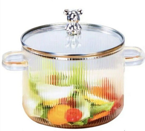 IndusBay Glass 1600 ML Flame Heat oven induction Proof Safe Glass ...