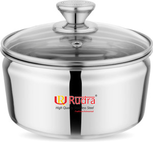 Rudra SS Luminouss Serving Casserole|Toughened Glass Lid|PUF Insulated ...