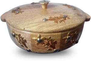 QADRI WOODEN HANDICRAFTS Floral Design Roti, Puri, Chapati, Paratha Hot ...