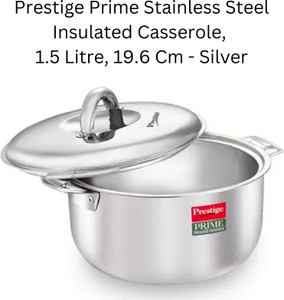 Prestige Prime Stainless Steel Insulated Casserole, Silver Thermoware ...
