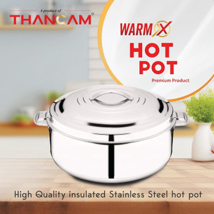 THANGAM Stainless Steel Hot Pot for Chapati Roti Meal Rice Gravies ...