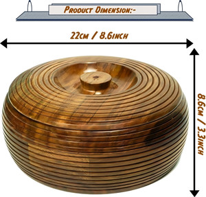 ANTIQUECRAFTS Chapati Box Wooden Hot Pot for Kitchen Serve Casserole ...