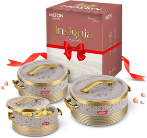 MILTON Insignia Jr. Set Casserole (400,750,1250) ml I ISI Certified I ...