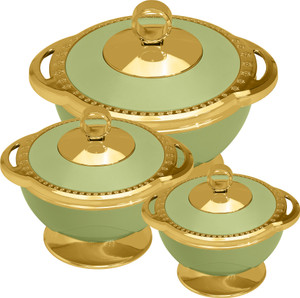 Selvel Selvel Casserole with Lid 2700,1500 & 1100 ML Set of 3 Serve ...
