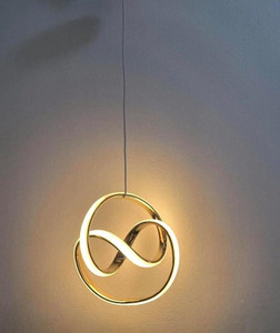 GLIMBIN Curvy Modern Style Led Gold Creative Led Pendant Lamp/Hanging ...