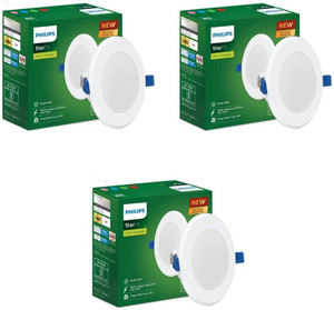 PHILIPS Starfit 5 watt Concealed JB LED downlighter(Warm White, Pack of ...