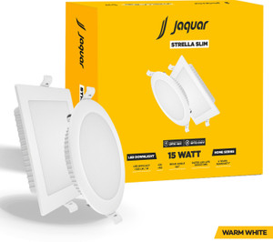 Jaquar Strella Slim 15W Round Recess Down Light - Warm White (Pack of 1 ...