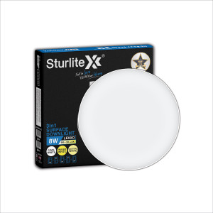 Sturlite Lexxo 8W (3in1) Round LED Surface Light - (Pack of 1) Ceiling ...