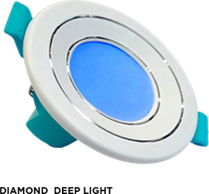 Glow Right Led deep Diamond Light 6W Blue Color Ceiling Lamp Pack of ...