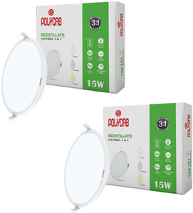Polycab Polycab 15W Scintillate 3-in-1 Color Changing LED Panel Light ...