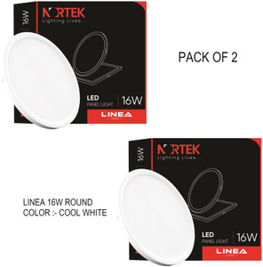 Nortek Linea 16W Round Led Panel Light Slim Design Inbuilt Driver Cool ...