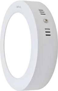 MVL 9 Watts LED Round White Surface Down Light, Pack of 1 Ceiling Light ...
