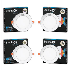 Sturlite Eco LYF 15W Round LED Downlight - (Pack of 4) Ceiling Light ...